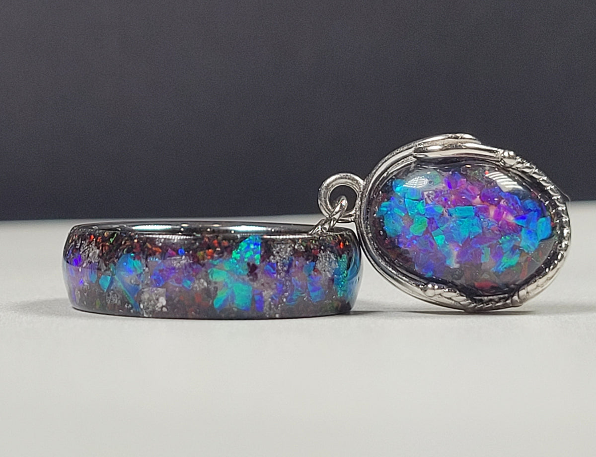 The Hera Memorial Opal Pendant – Cotton Street Art Company