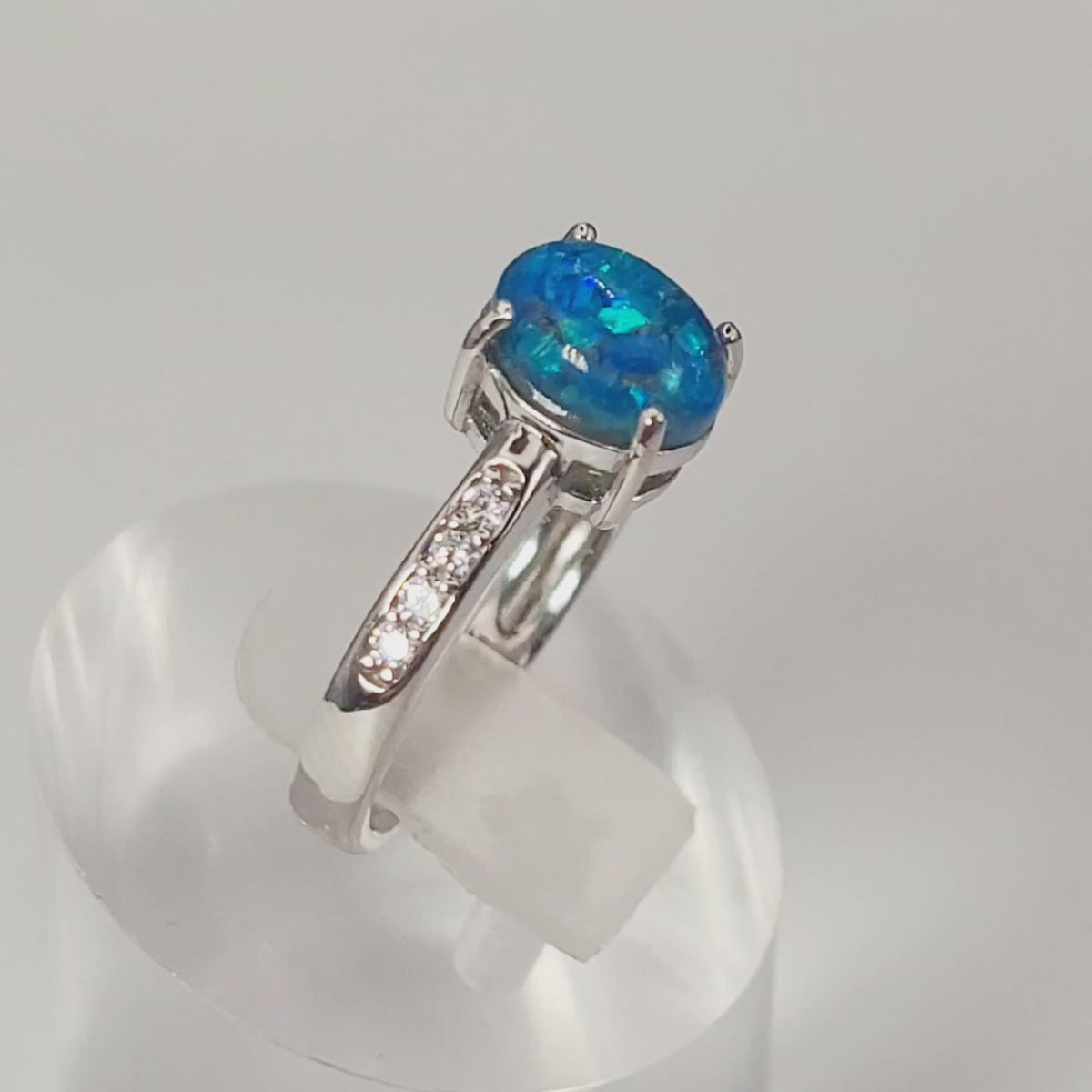 Bell's Vision Memorial Opal Ring - A Symbol of Eternal Love – Cotton Street Art Company