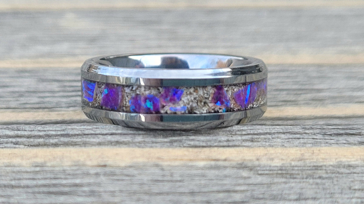 Amethyst Opal & Ashes Ring – Cotton Street Art Company